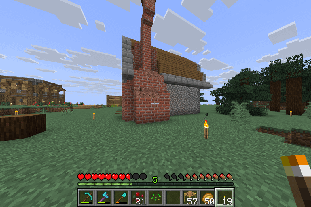 How do I fix the side of this blacksmith - MineNest, Mine Nest