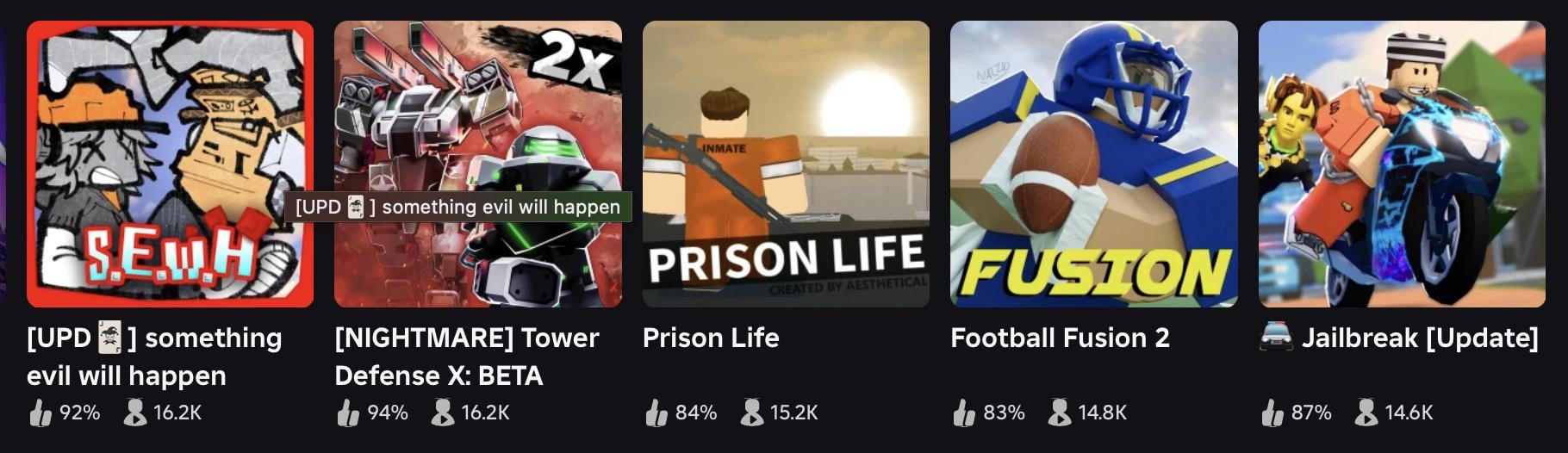 Prison Life first time surpassing Jailbreak's player count - MineNest ...