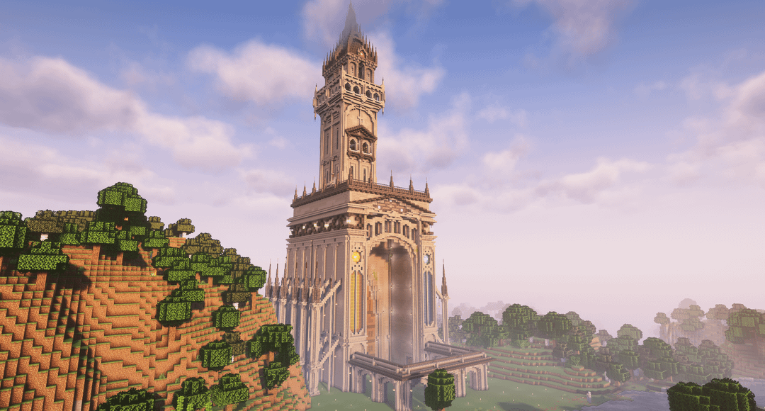 I built a gothic inspired cathedral as my base in survival - MineNest ...