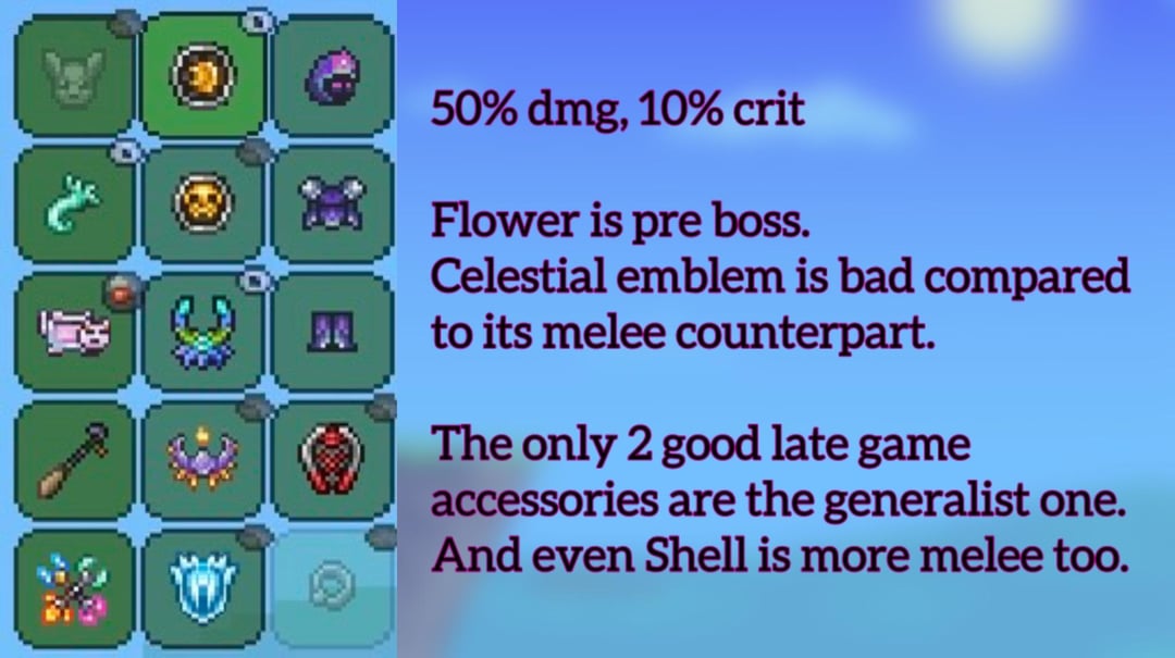 Mage needs more accessories post Plantera/Golem. - MineNest, Mine Nest