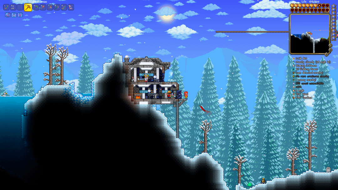 I remade my old ice biome base because it didn't look good. I tried to ...