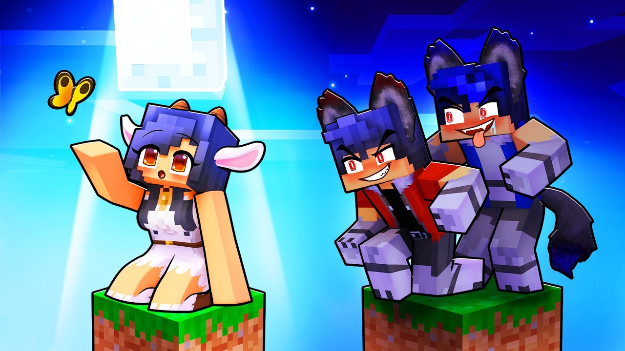 ONE SHEEP on a WOLF BLOCK in Minecraft! - MineNest, Mine Nest