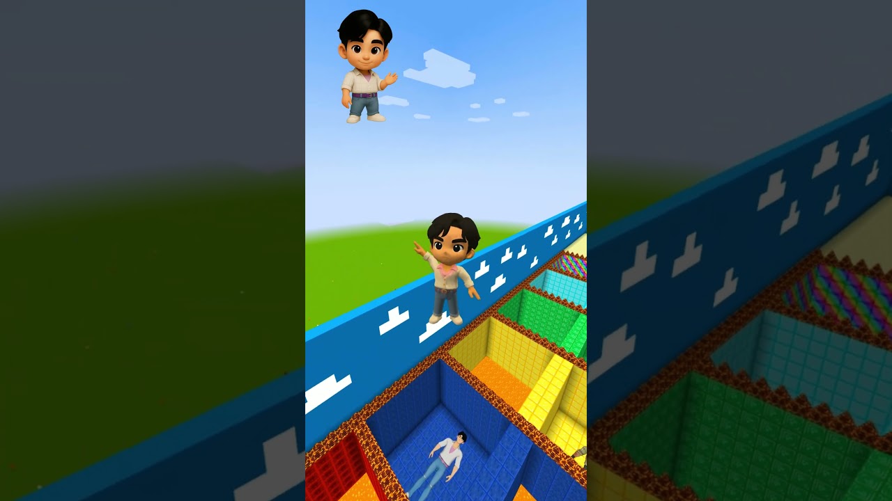 KPop Demon Hunters vs Squid Game Lava Jump CHALLENGE😱 #minecraft #roblox - MineNest, Mine Nest