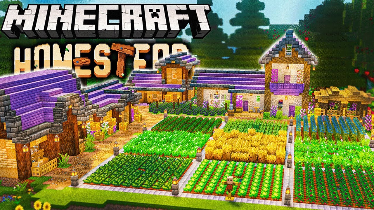 Surviving 100 Days In My Cozy Minecraft Farm (Homestead Modpack ...