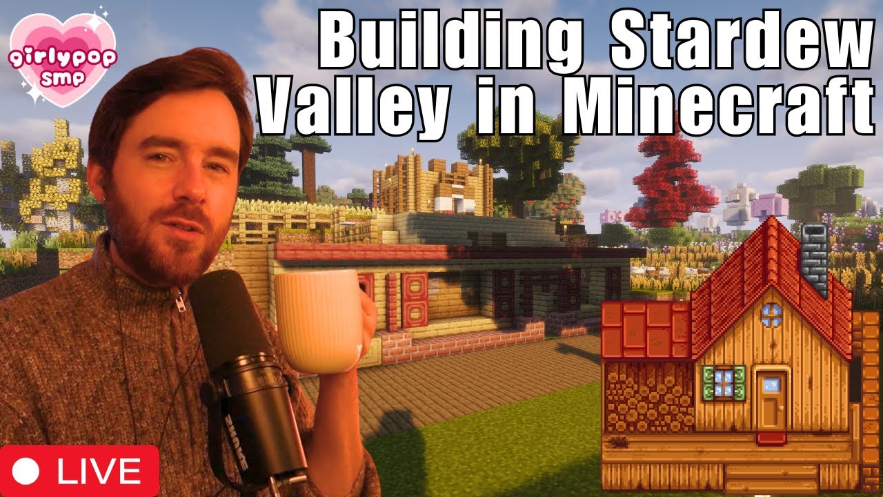 Building Stardew Valley in Minecraft - Girlypop SMP - MineNest, Mine Nest