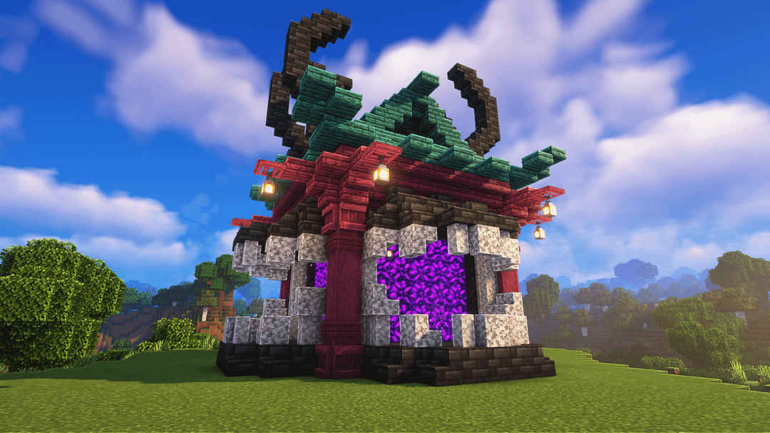 What do you guys think of my nether portal design inspired by Sukuna's ...