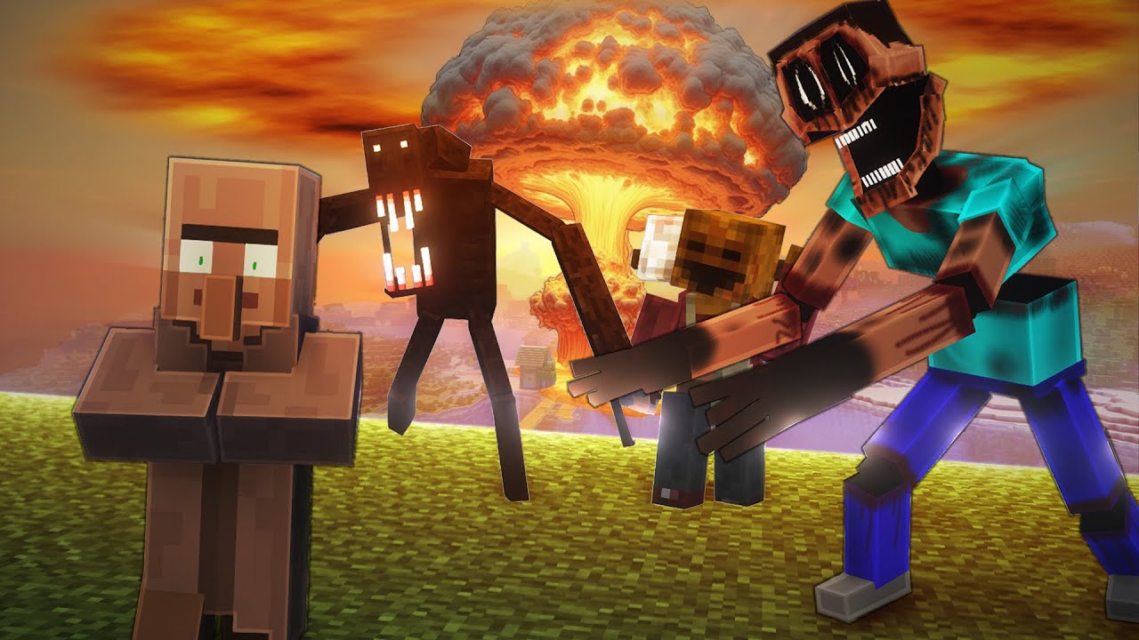 Minecraft Villager Surviving TERRIFYING Horror Mod Apocalypse ...