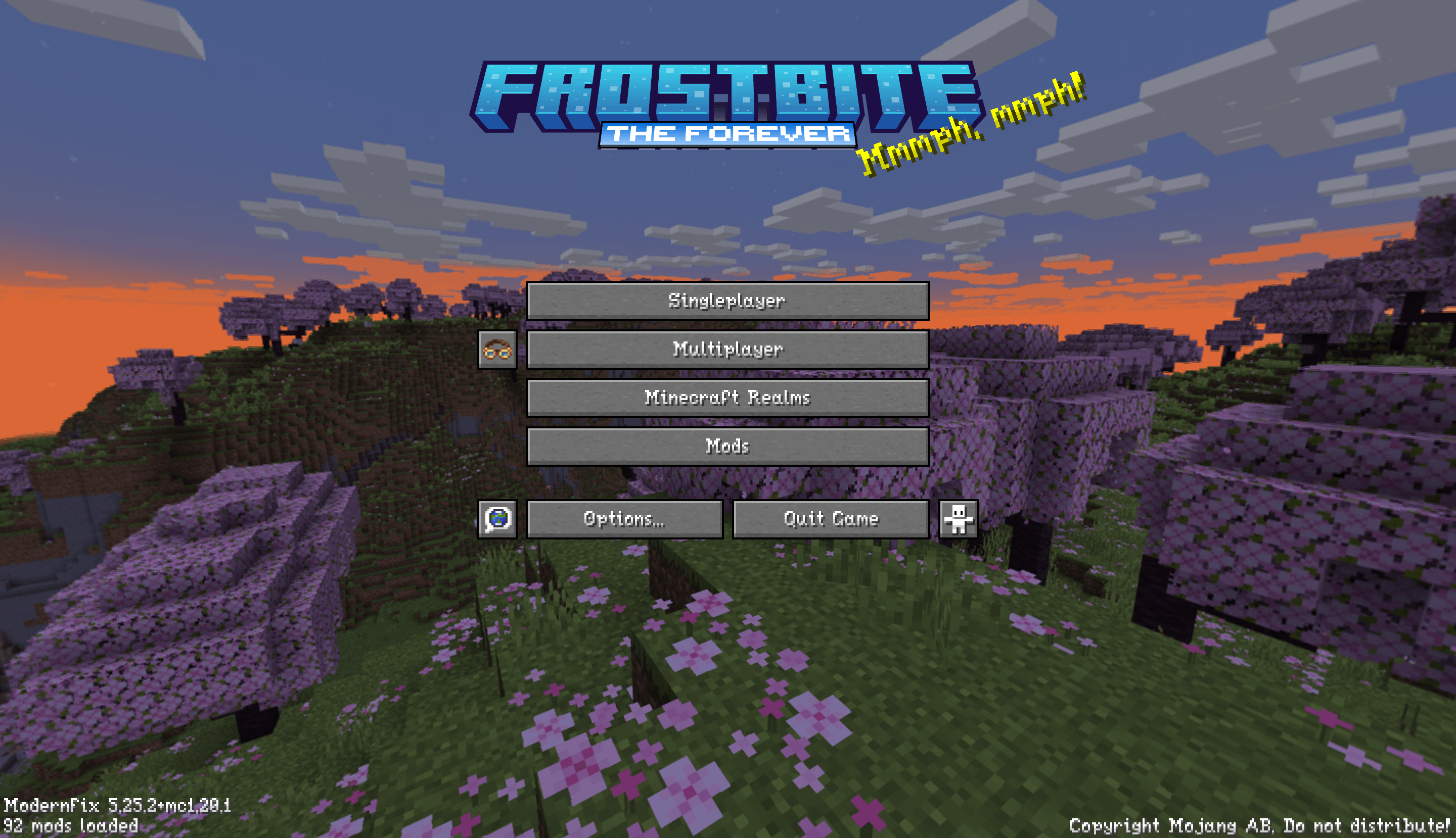 Is there a mod that makes the Minecraft title screen texture bigger ...
