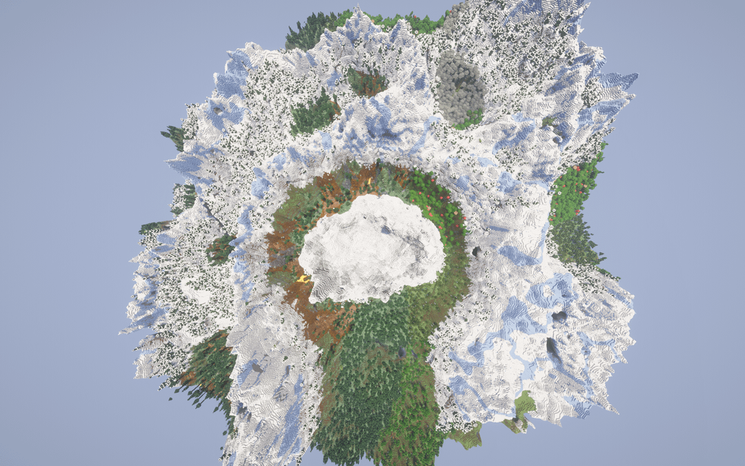 Perfectly photogenic valley around a central peak - MineNest, Mine Nest