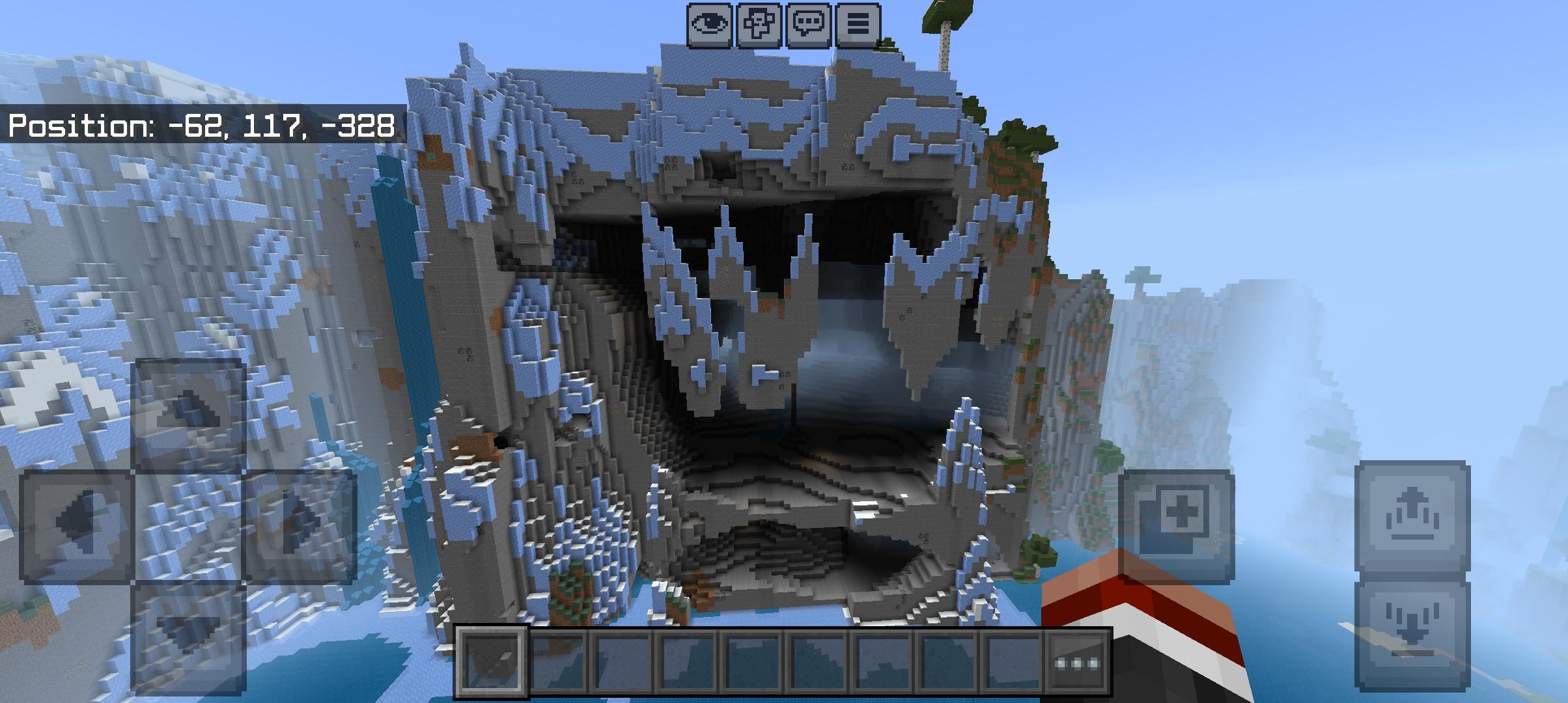 I found a mountain with a giant cave inside and near spawn - MineNest ...