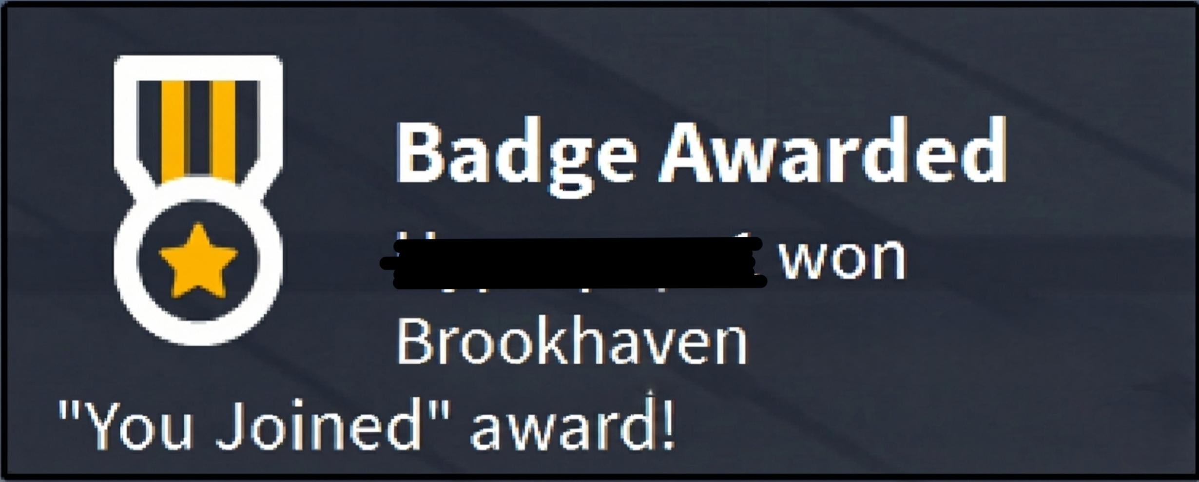 Brookhaven “You Joined Award” Badge (Mandela Effect) - MineNest, Mine Nest