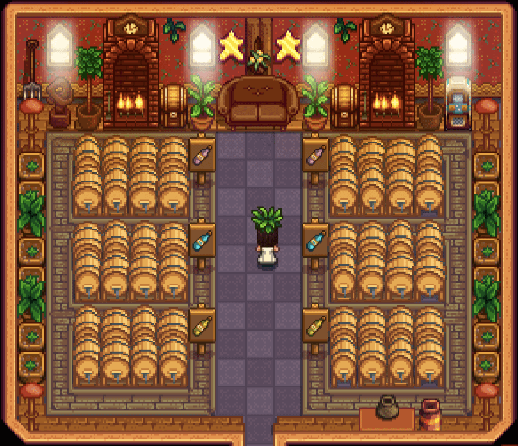 Looking for thoughts and suggestions on my current wine shed layout ...