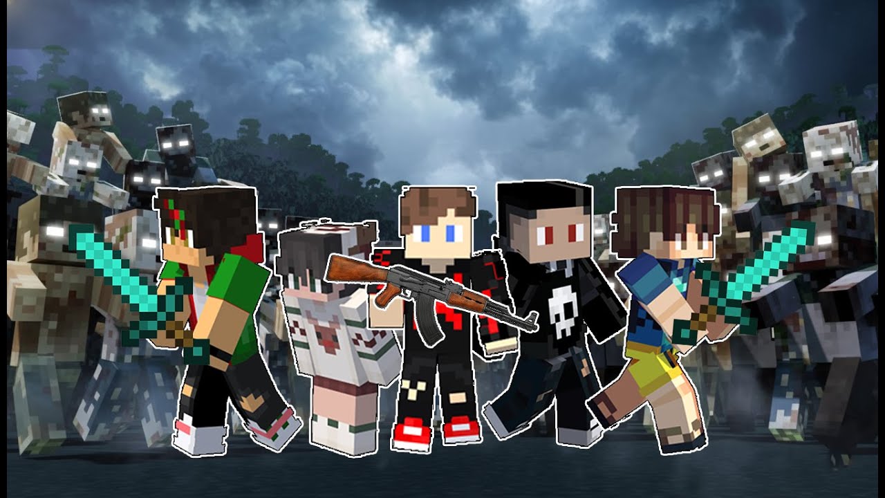 My Friends Helped me Survive in ZOMBIE APOCALYPSE in Minecraft ...