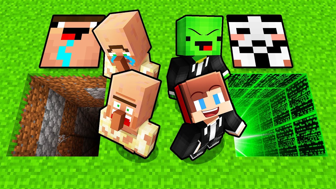 Mikey & JJ vs Villagers Choose NOOB vs PRO Hole in Minecraft (Maizen ...