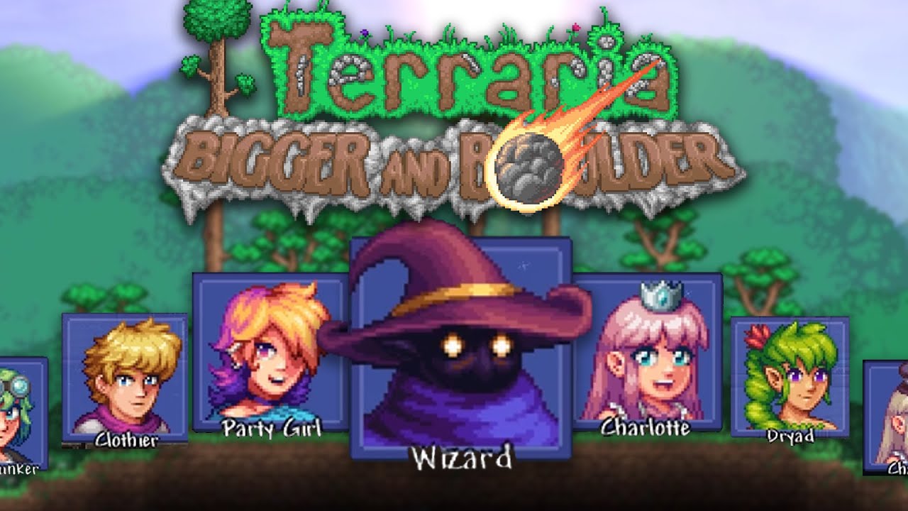 Every NEW NPC Portraits in Terraria 1.4.5: Bigger and Boulder ...