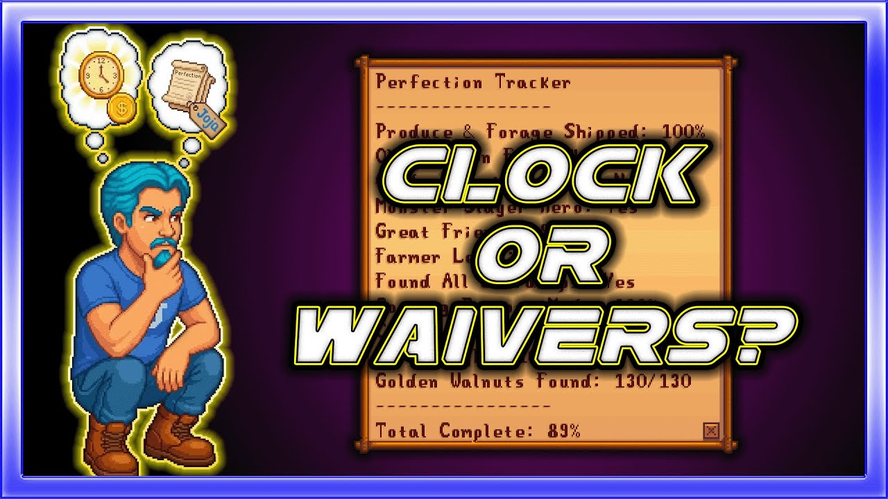 Stardew Valley Expanded Perfection Checklist: Gold Clock or Perfection ...