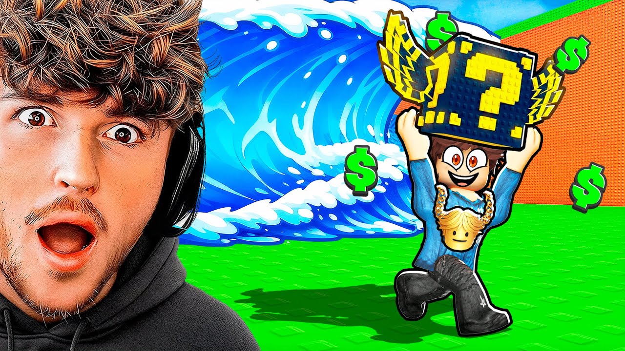 Roblox Escape Tsunami For LUCKY BLOCKS.. - MineNest, Mine Nest
