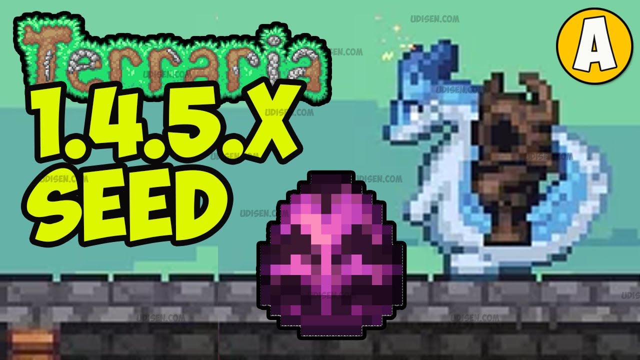 Terraria how to get Huge Dragon Egg & CHILLET fast (NEW SEED for 1.4.5 ...