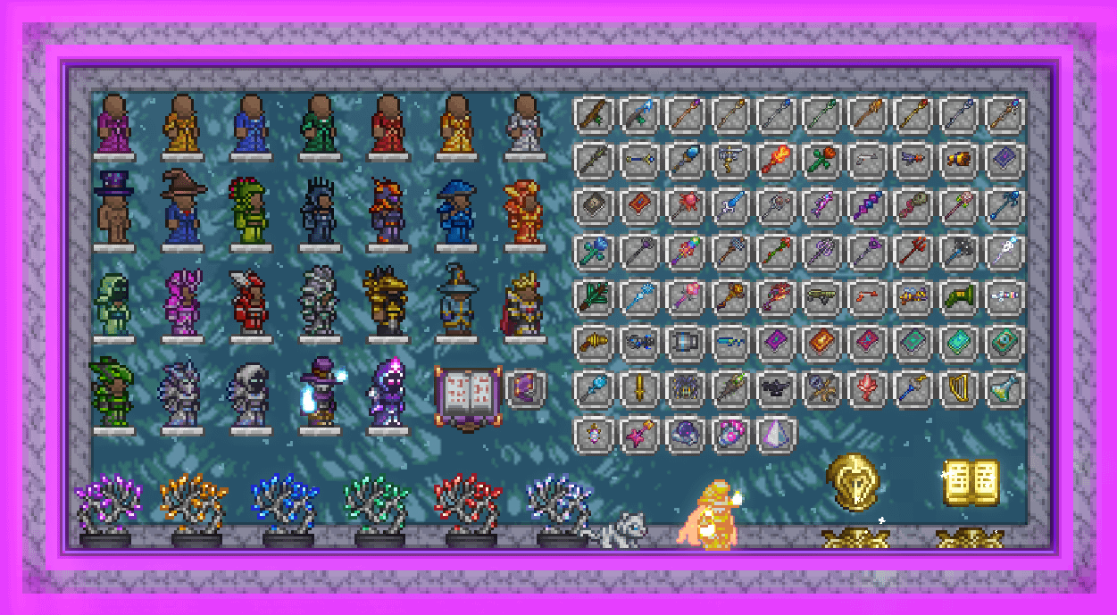 I collected every mage weapon and armour set in Terraria - MineNest ...