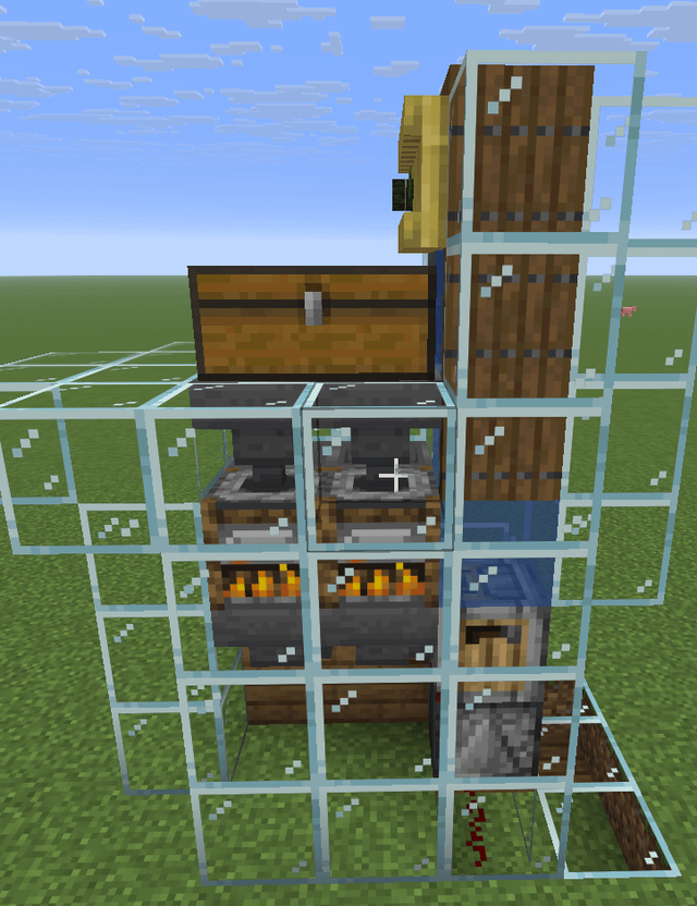 Kelp Block self-fueling auto factory. Probably better ways to do this ...