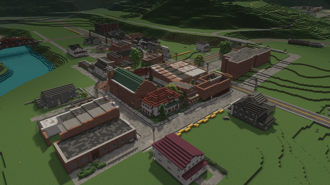 Rural american town inspired in Pocahontas, Virginia - MineNest, Mine Nest