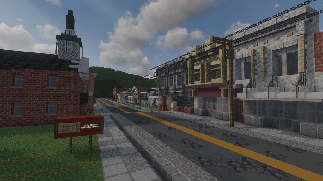 Rural american town inspired in Pocahontas, Virginia - MineNest, Mine Nest