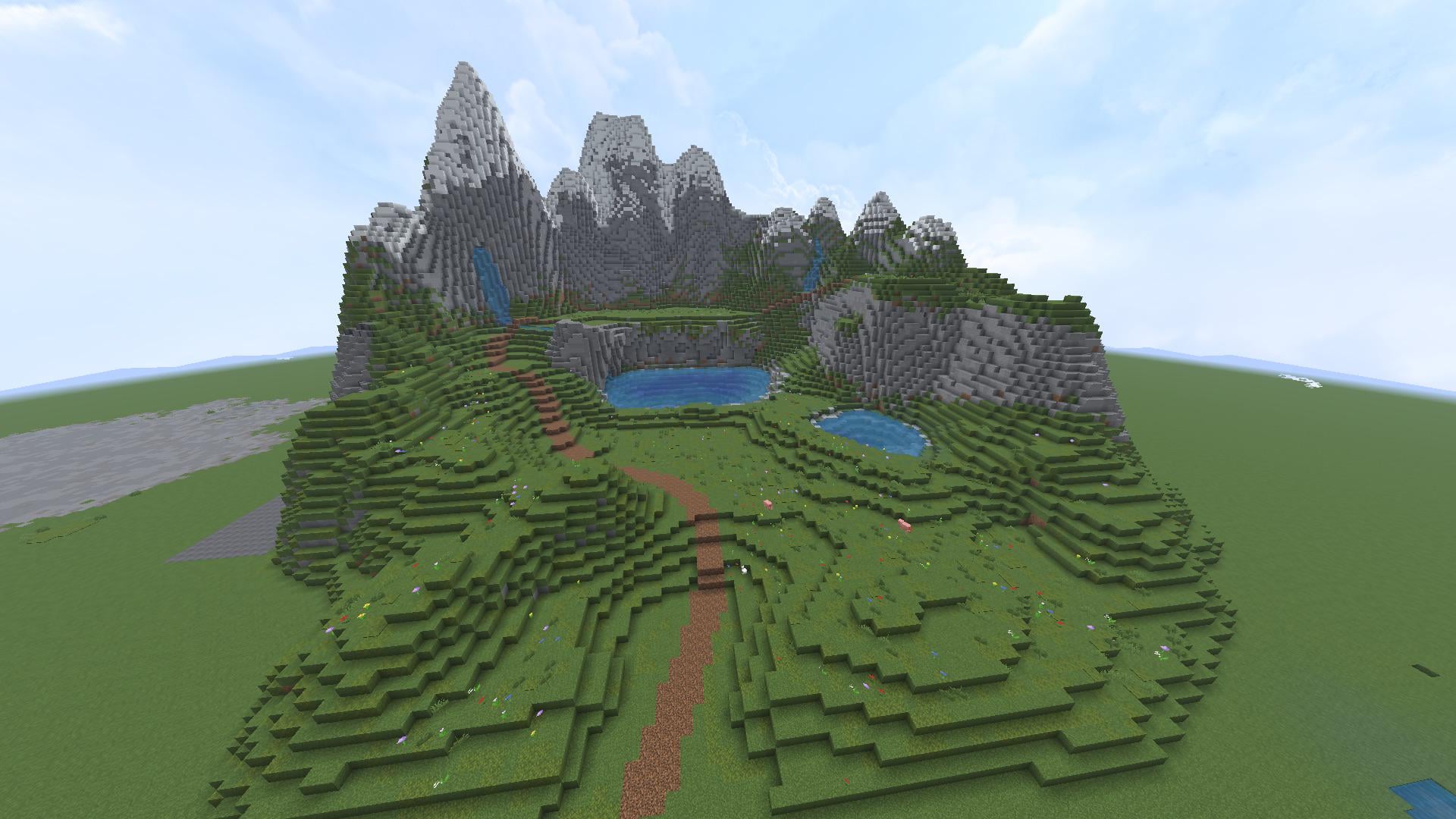 Built this cool landscape, but. - MineNest, Mine Nest