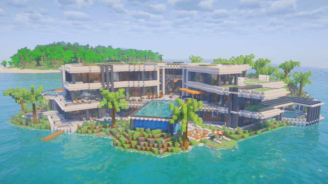 Luxury Tropical Island Mansion - MineNest, Mine Nest