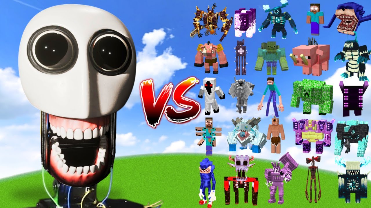 SELF AWARE ROBOT vs ALL MINECRAFT BOSSES | Minecraft Mob Battle ...