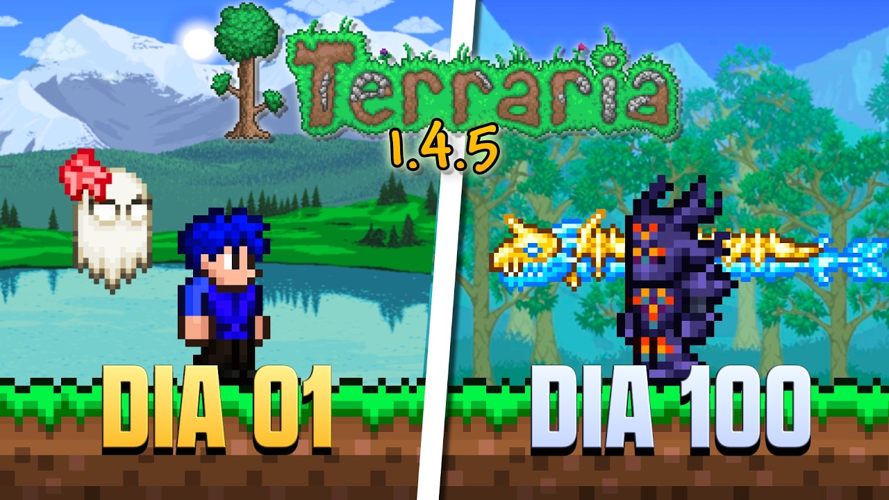 Sobrevivi 100 DIAS sendo INVOCADOR no TERRARIA 1.4.5 - MineNest, Mine Nest