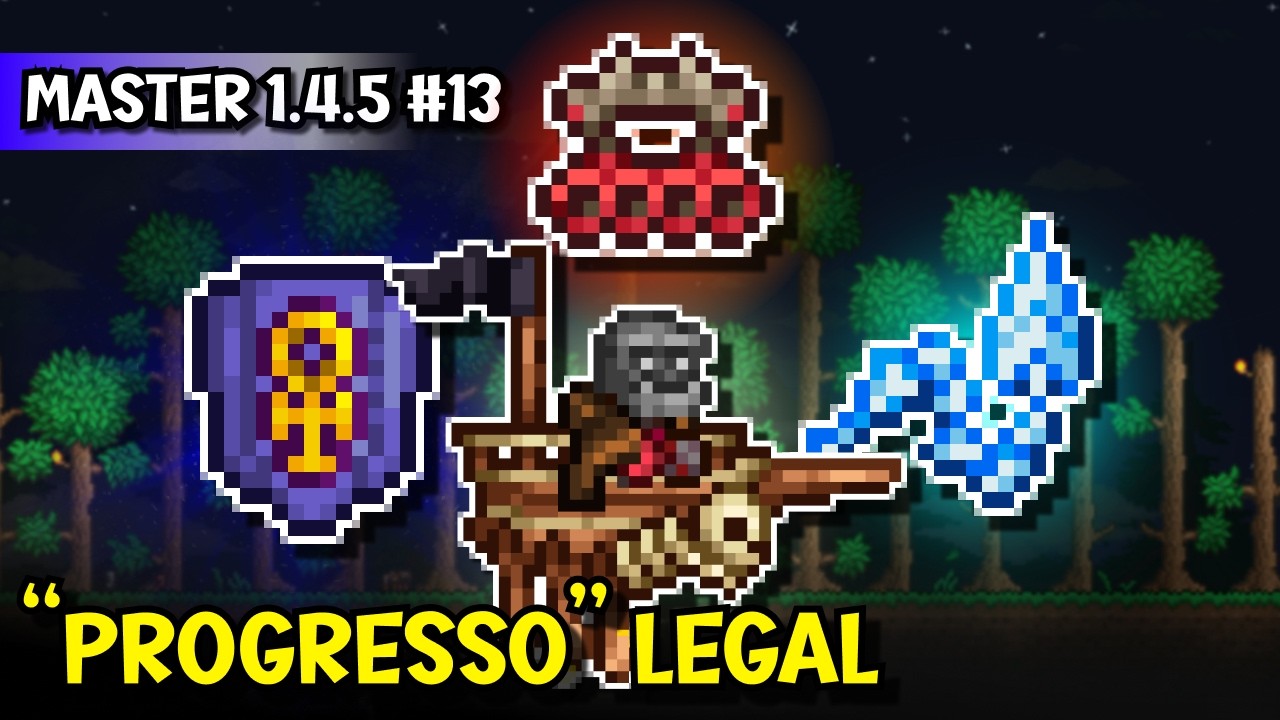 O PROGRESSO "RÁPIDO" DO HARDMODE! - Terraria Master 1.4.5 EP.13 ...