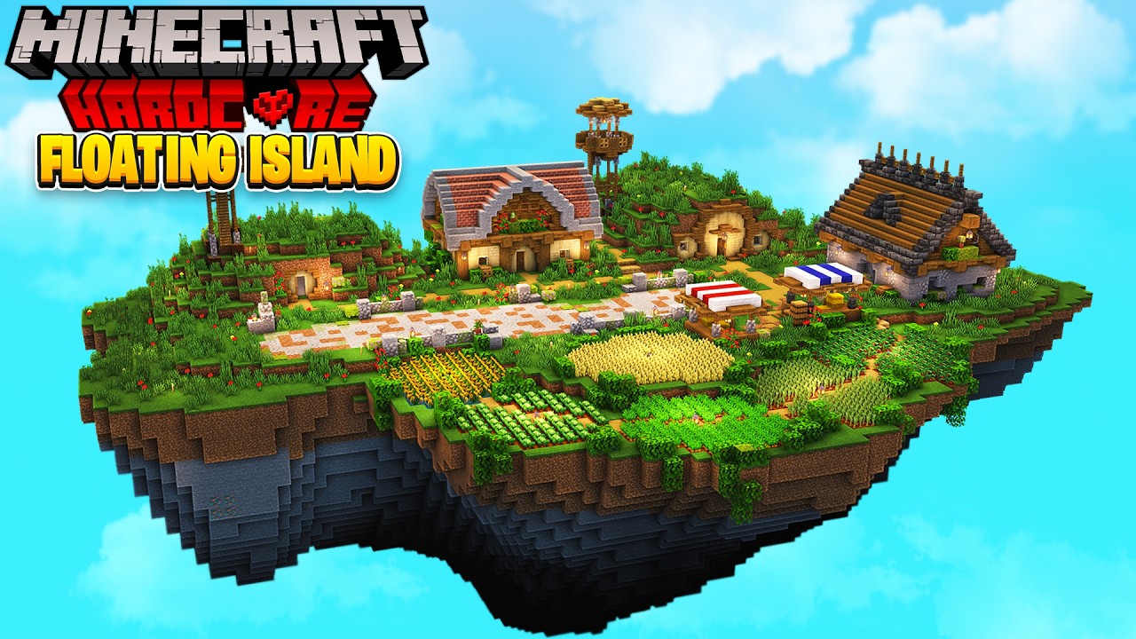 I Spent 100 Days on FLOATING ISLANDS in Hardcore Minecraft - MineNest ...