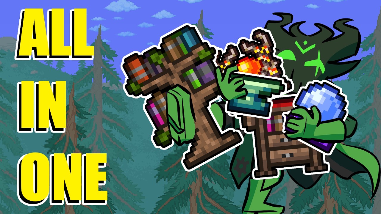 How to build an All-In-One Crafting Area! | Terraria 1.4.5 - MineNest ...