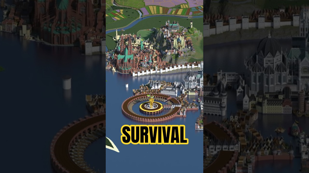 1000 Spieler bauen diese Minecraft-Stadt! [Survival] - MineNest, Mine Nest