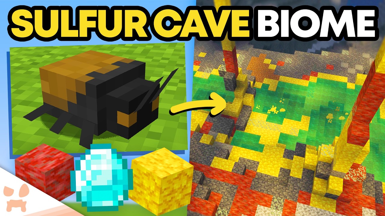 MINECRAFT CHAOS CUBED UPDATE: CINNABAR CAVE BEETLES + NEW RARE ORES ...
