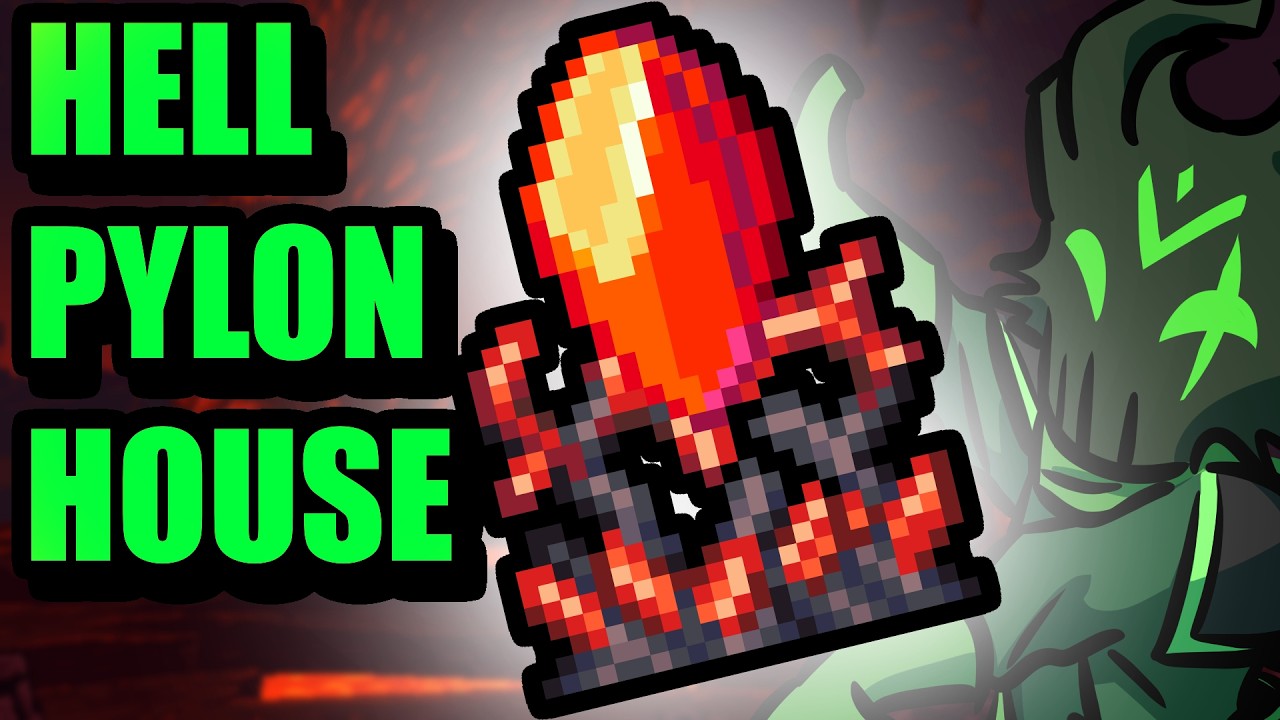 NEW Underworld Pylon Themed House! | Terraria 1.4.5 - MineNest, Mine Nest